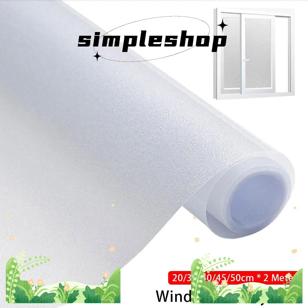 SIMPLE 1Roll Window Film, Matte Frosted Glass Self-Adhesive Window ...