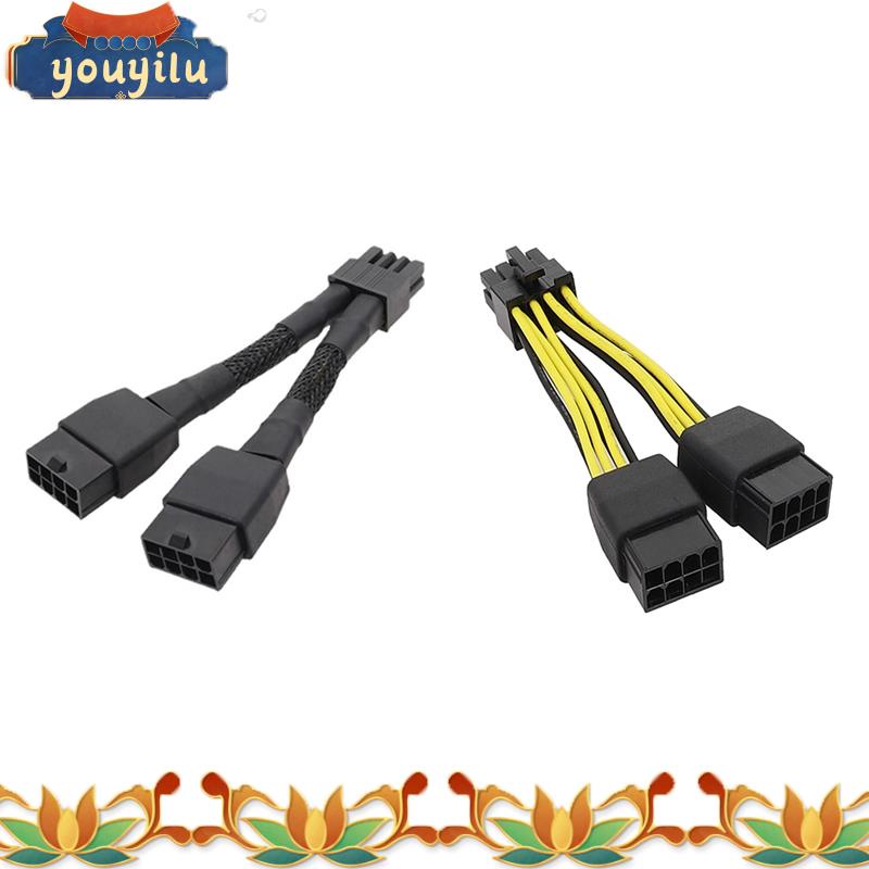 Dual 8Pin to 8Pin Power Cable Graphics Card Power Cord Cable for NVIDIA ...