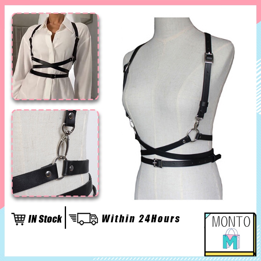 Handmade PU Leather Body Harness Beauty Back Chest Straps Sexy ...