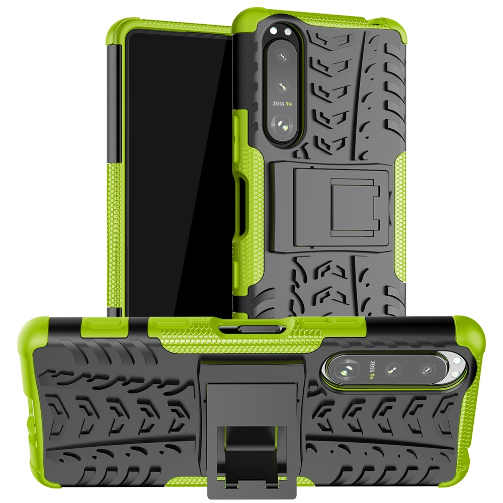 Heavy Duty 3 in 1 Anti-drop Phone Case with Built-in Kickstand for Sony ...