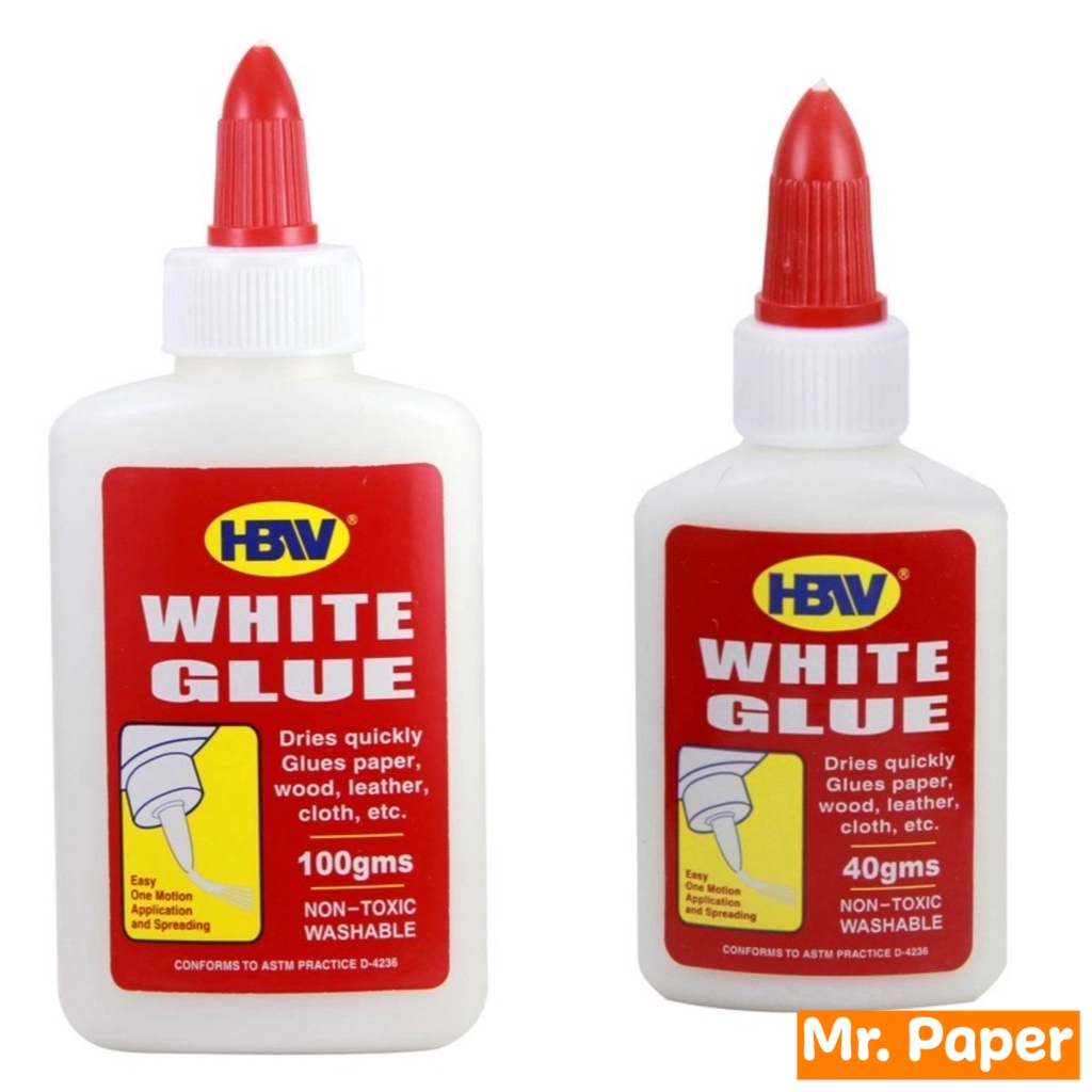 HBW White Glue | 40 100 g | Mr. Paper | Shopee Philippines