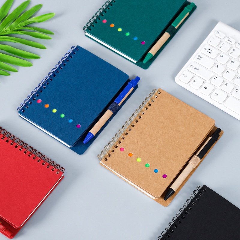 Spring Notebook 70 Sheets With Ballpen Spiral Notebook Coil Notebook ...