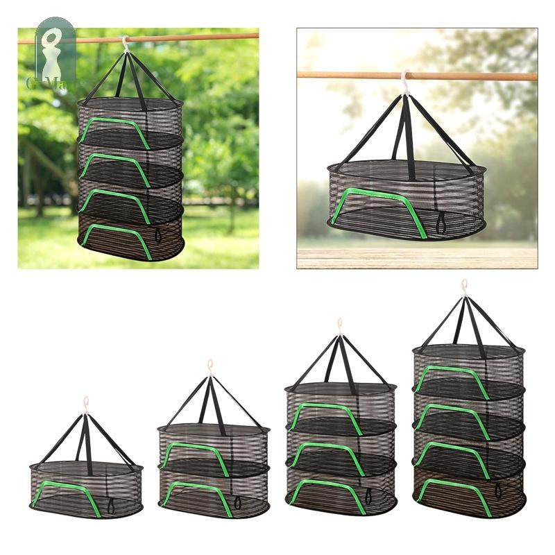 GMARTY Folding Food Drying Net Anti-mosquito Dry Rack For Herbs Hanging ...