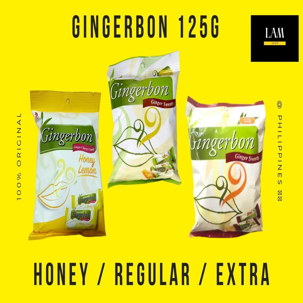 Gingerbon Ginger Sweets - Regular / extra strong /honey lemon / pepper ...