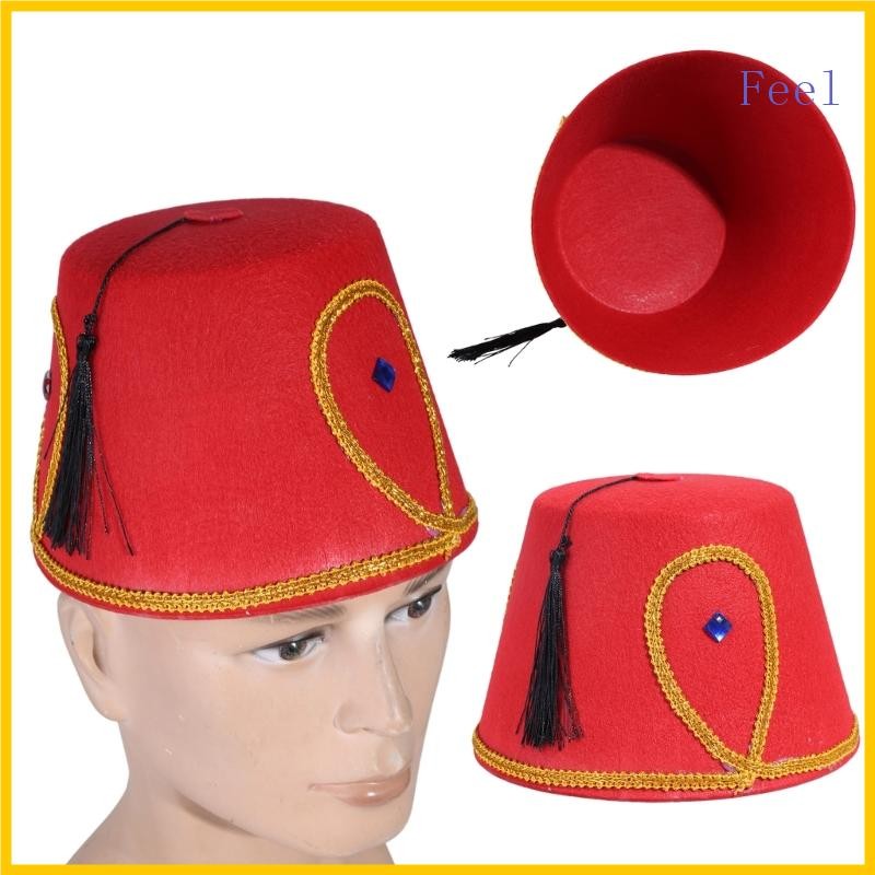 Best Fancy Fez Hat Turkish Hat Eye-catching Moroccan Themed Costume ...