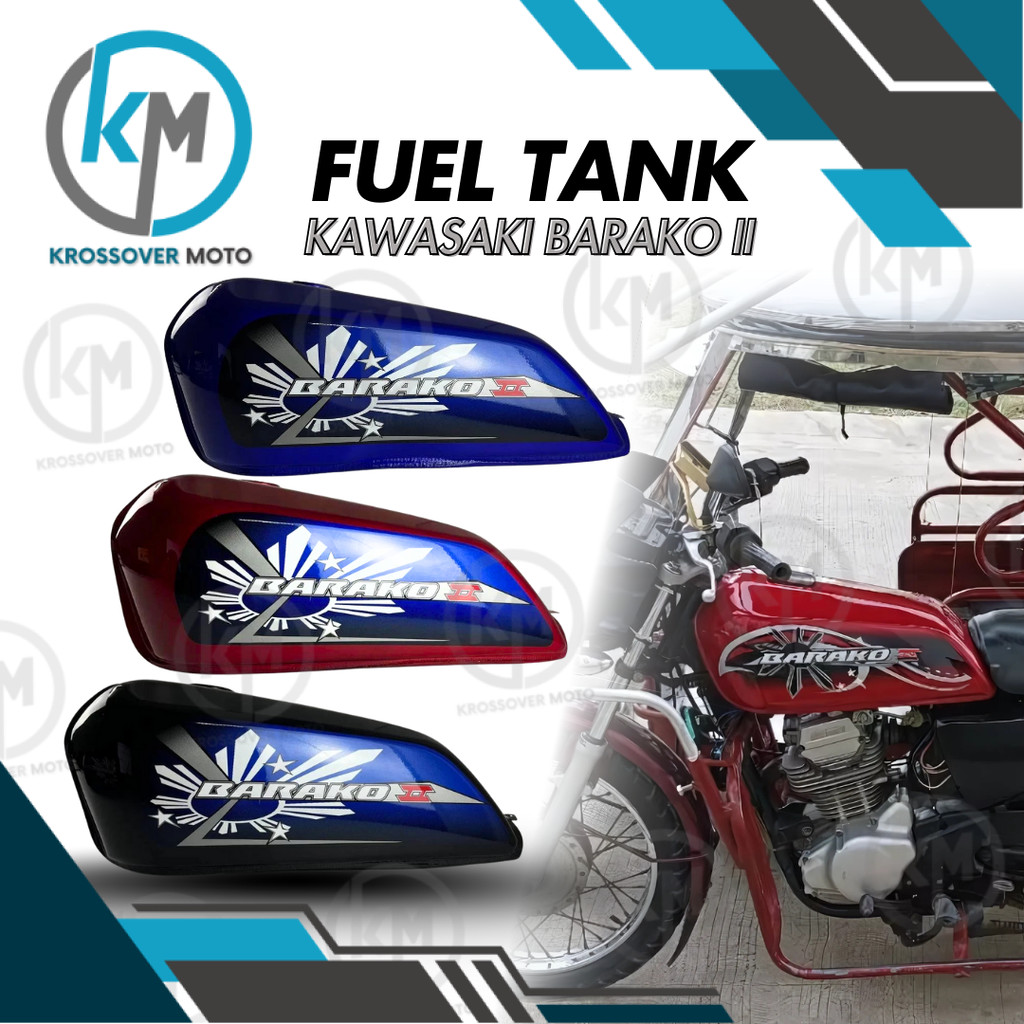 MOTORCYCLE FUEL TANK FOR KAWASAKI BARAKO II [KM] | Shopee Philippines
