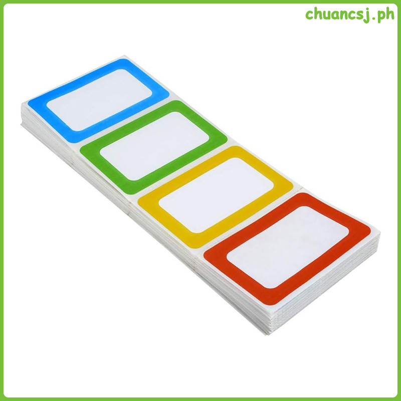Name Sticker Logo Tag Stickers Colored Dot Adhesive Labels Blank ...