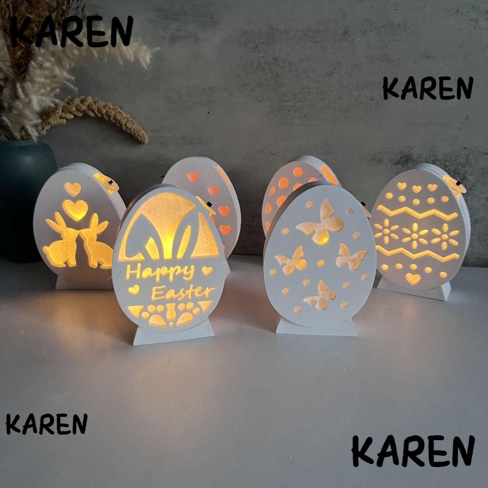 KAREN Easter Atmosphere Lamp Mold, Silicone Round Easter Egg Mould ...