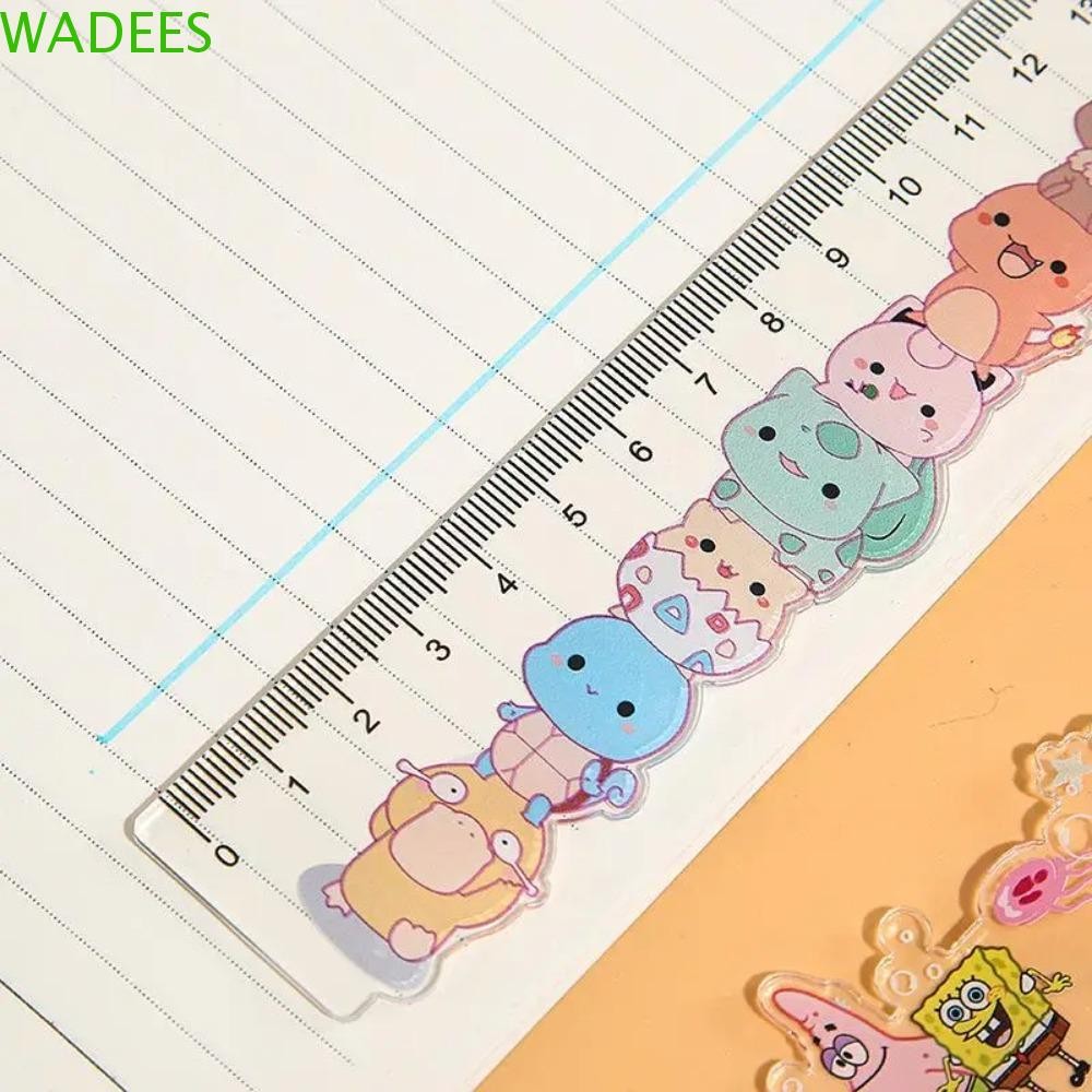 WADEES Straight Rulers, Pikachu 15CM Crayon Shin Chan Ruler, Kawaii ...