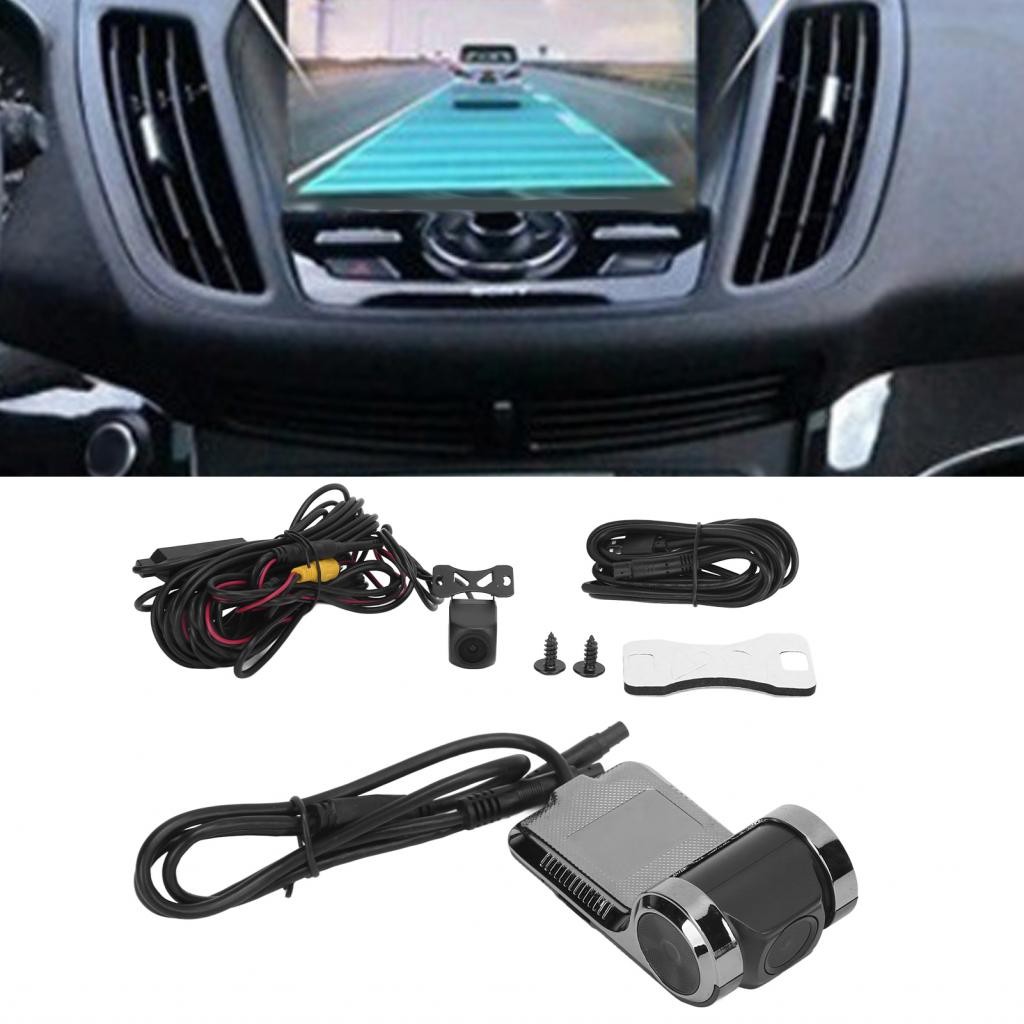 Gugushop Car USB Dash Cam HD Driving Recorder DVR ADAS Front Rear Dual ...