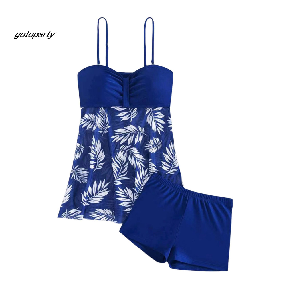 gotoparty| Open Back Swimsuit Stylish Tankini Set with Adjustable ...