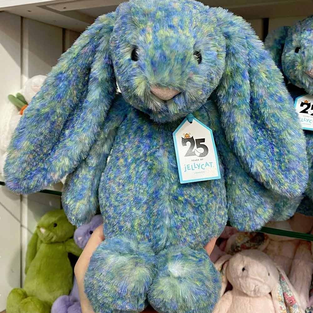 Jellycat 25th Anniversary Bashful Luxe Bunny Azure Plush Toy | Shopee ...