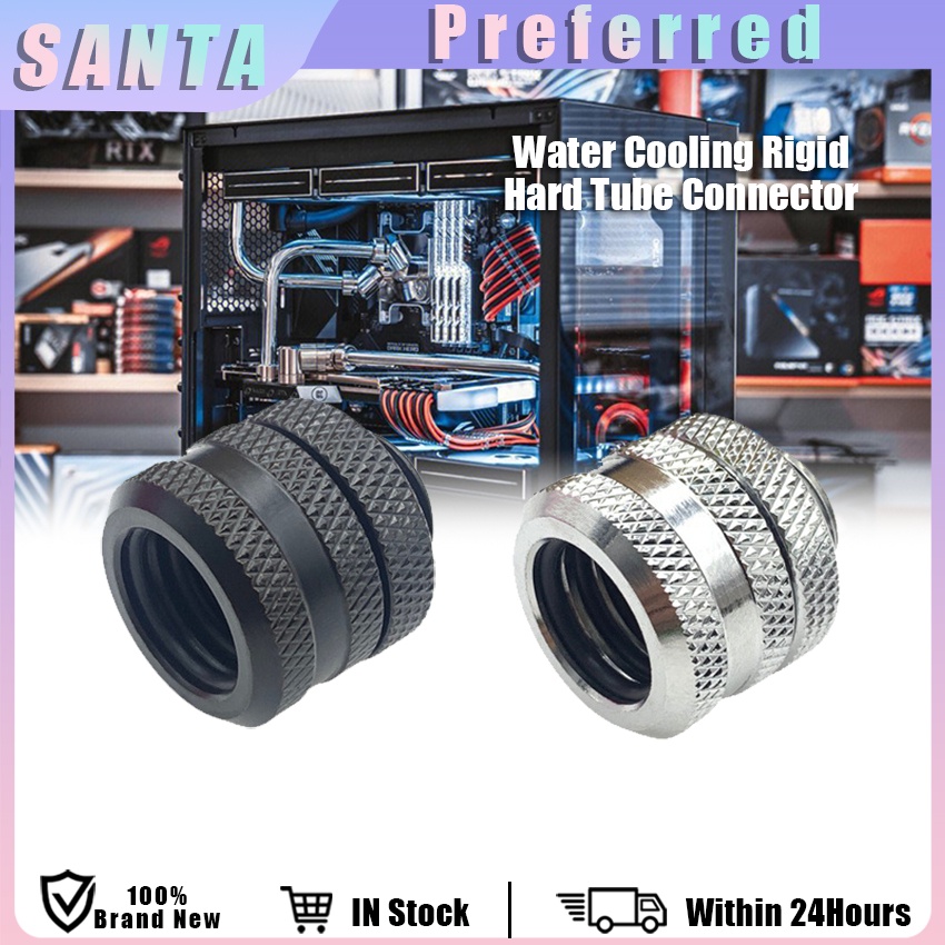 PC Water Cooling G1/4 Thread 14mm Rigid Hard Tube Connector Outter DIA ...