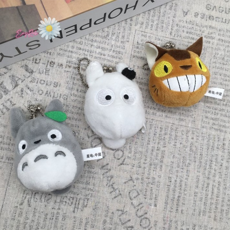 EMCH> 5-9cm My Neighbor Totoro Plush Keychain Stuffed Soft Anime Doll ...