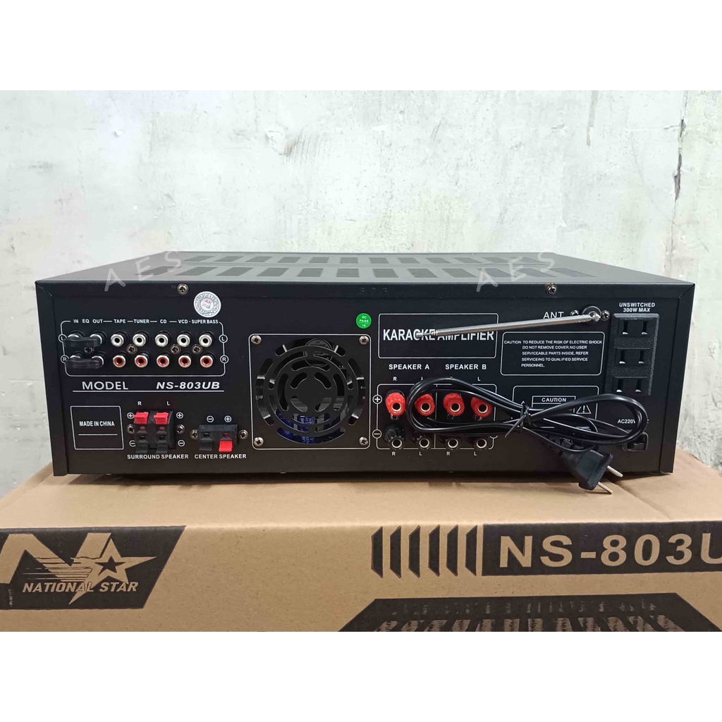 Digital Karaoke Amplifier with Bletooth/FM National Star NS-803UB ...