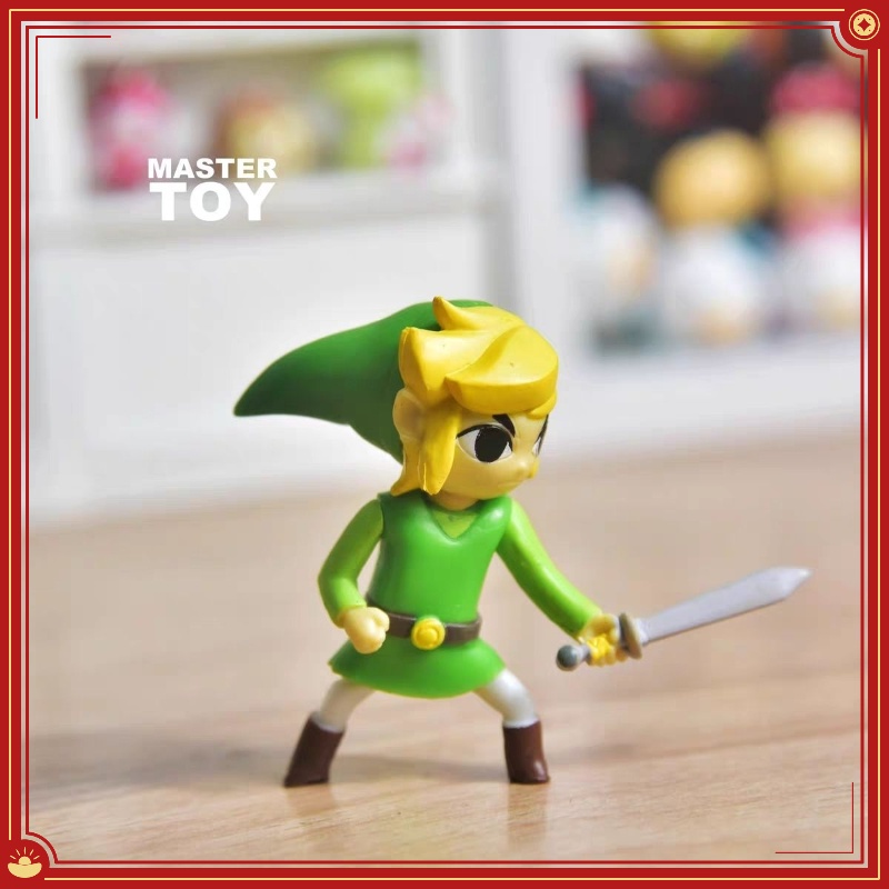 Zelda legend action figure anime doll model head arm rotatable children ...