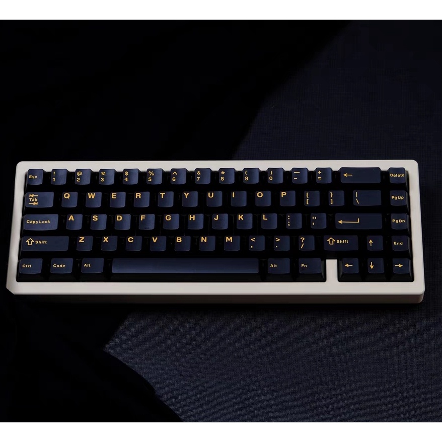 Aifei Original Factory Height PBT Two-Color Black Gold Keycap 121-Key ...