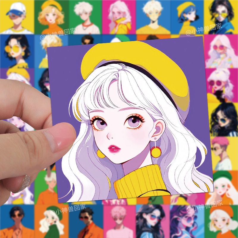 60 dopamine stickers ins high-looking popular two-dimensional animation ...