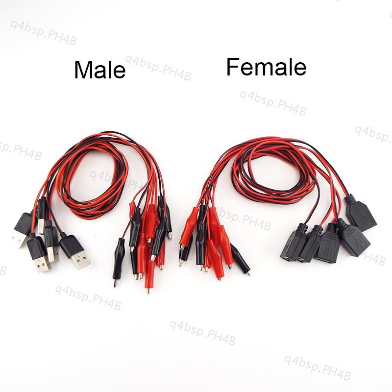 Crocodile Electrical Power Supply Extension Wire Alligator Test Clips ...