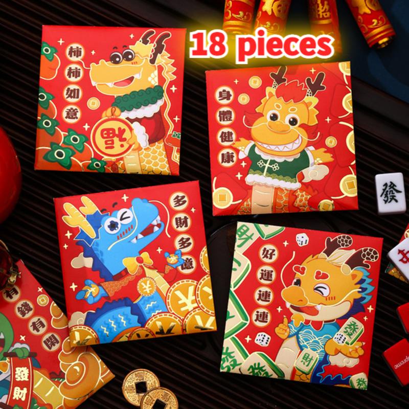 2024 Angpao Dragon Year Cny Red Packet Chinese New Year Ang Pao Angpow ...