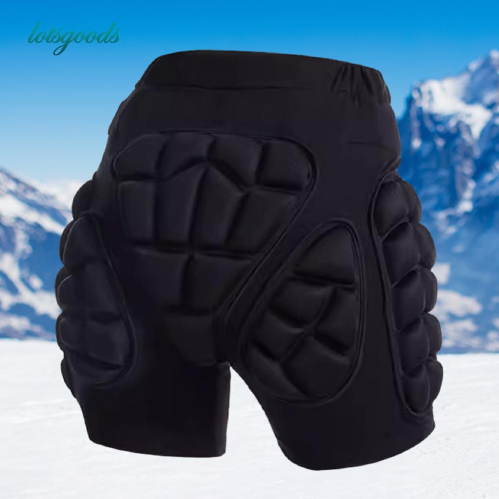 3D Protective Padded Sports Short Winter Skating Skiing Snowboard Hip ...
