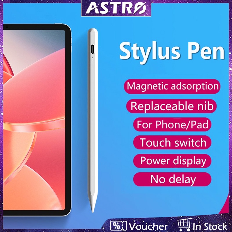 ASTRO Smart Capacitive Stylus Compatible with iPad/Android Tablet/Phone ...
