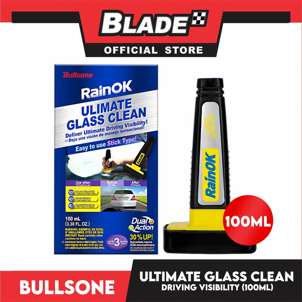 Bullsone RainOK Ultimate Glass Clean for Ultimate Driving Visibility ...