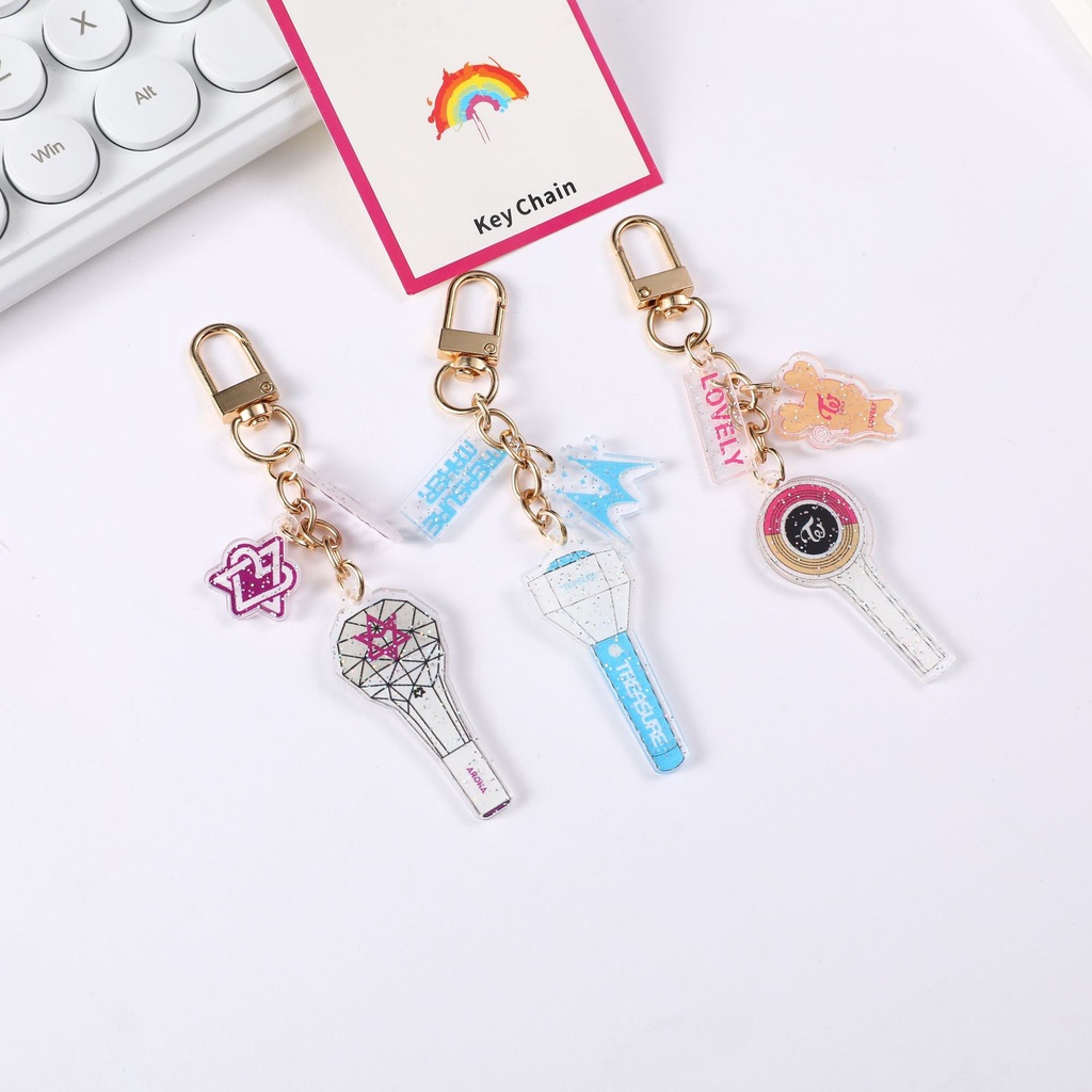 Kpop Treasure Twice Seventeen Ive Enhypen Nct Laser Acrylic Keychain ...