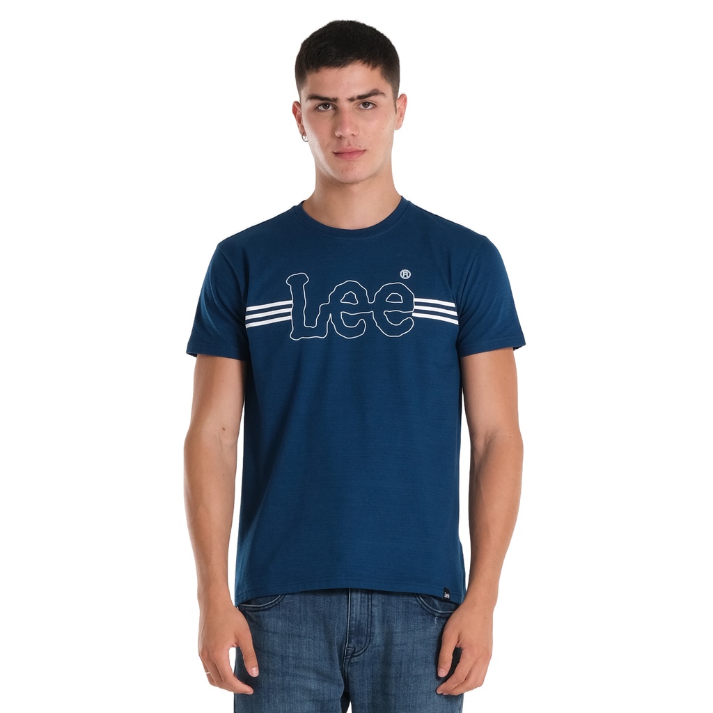 Lee Logo T-Shirt Atlantic Blue for Men | Shopee Philippines
