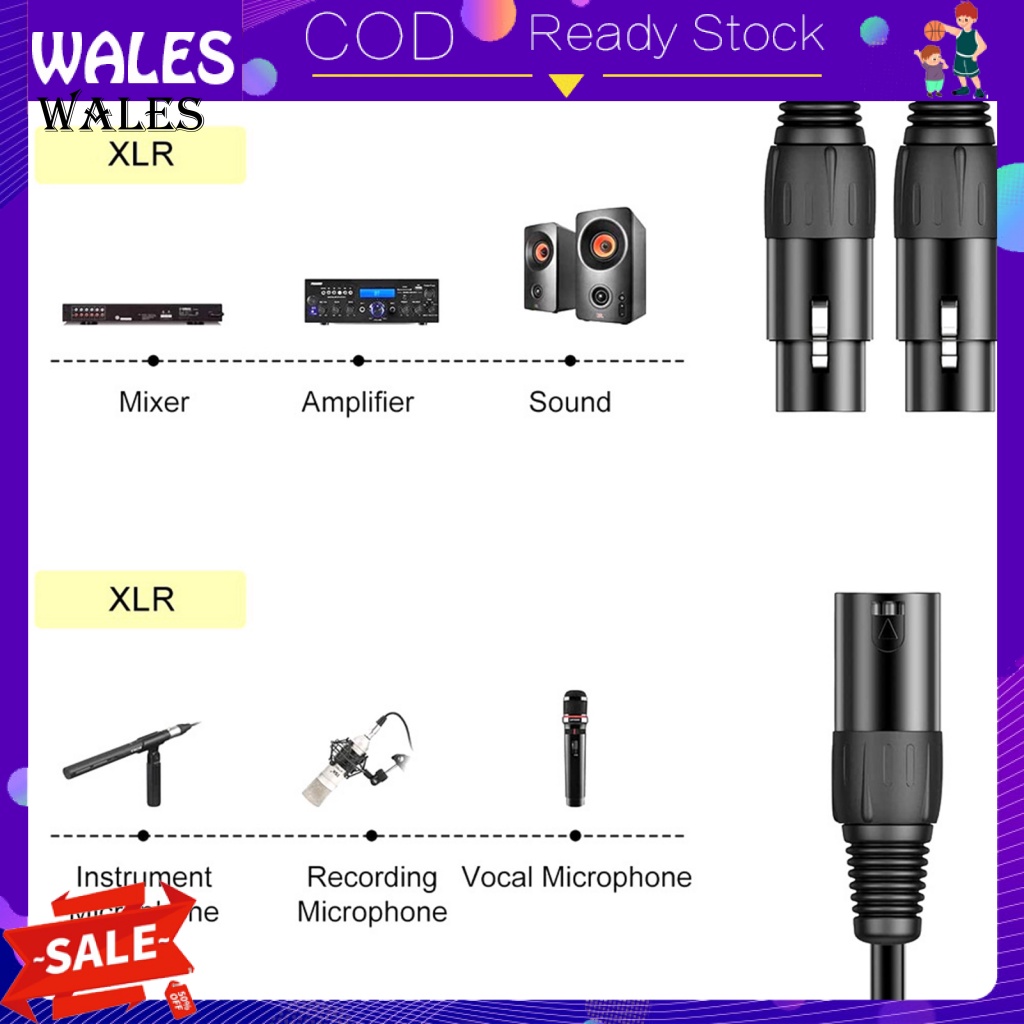 Splitter Cable Professional Anti-interference 035m XLR Female to Dual ...