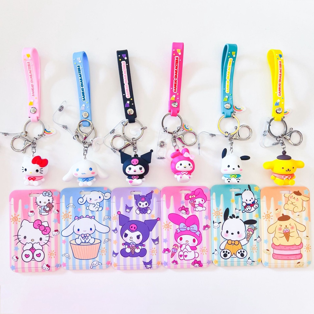 Cute sanliou card set with doll pendant certificate set Korome big ear ...