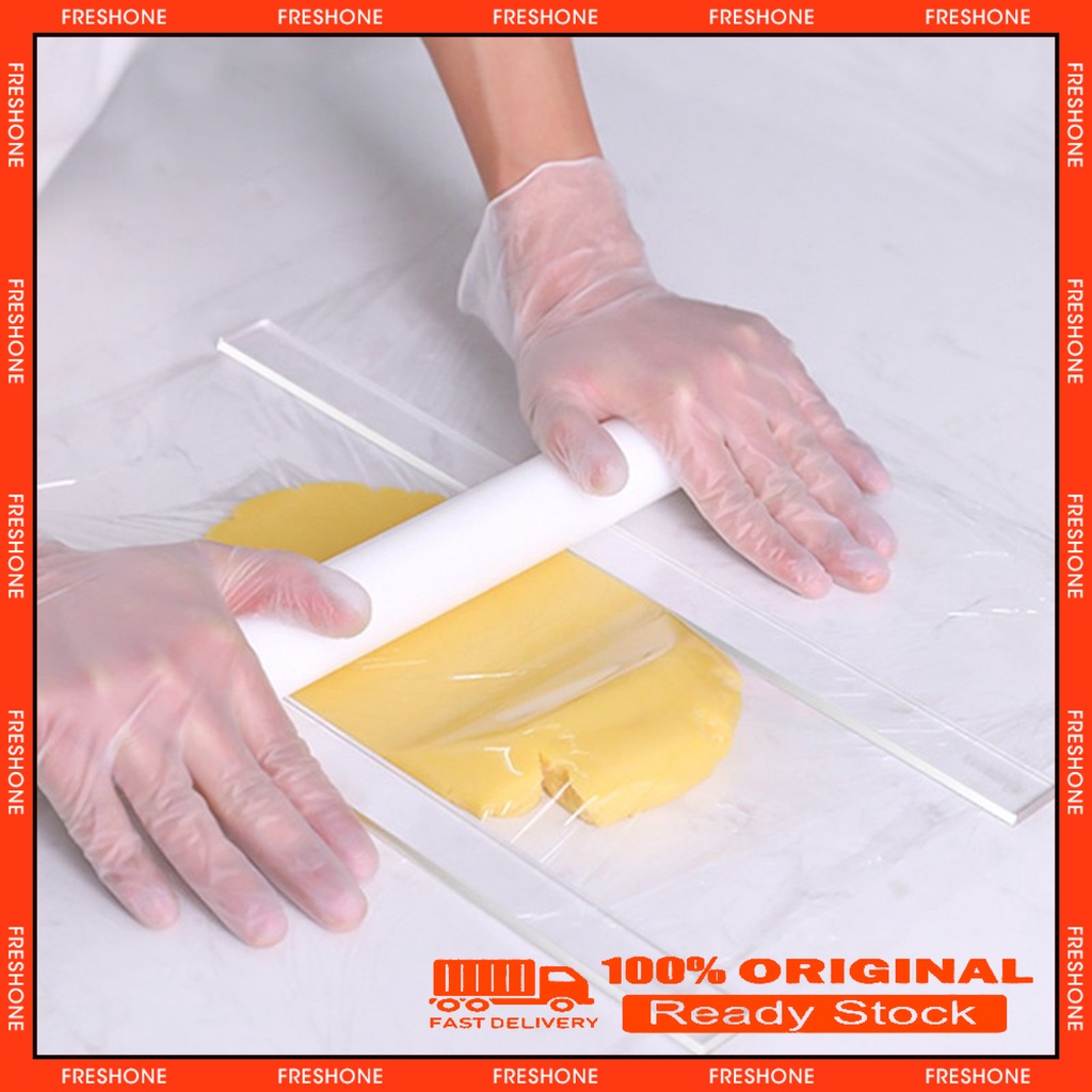 COD 2Pcs Measuring Dough Strip Rectangle Transparent Acrylic Pizza ...