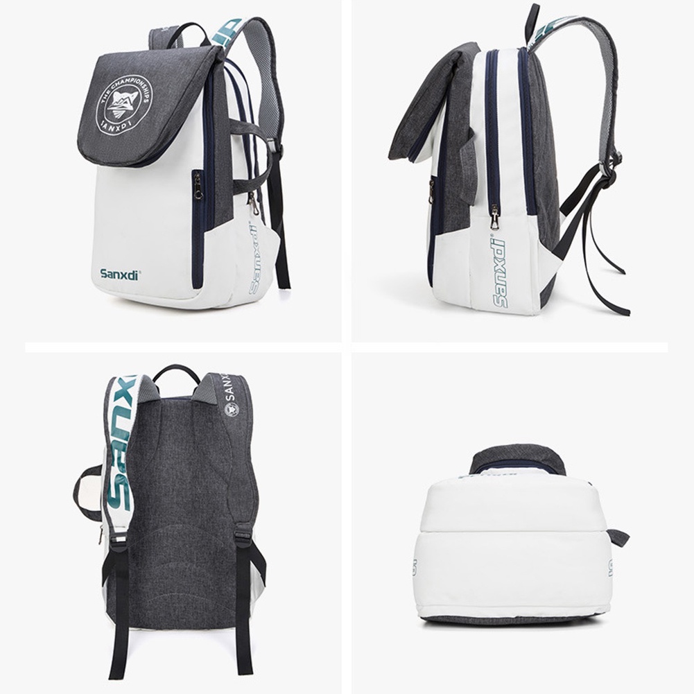 Holds 3 Rackets Tennis Backpack Large Capacity Badminton Bag Waterproof ...
