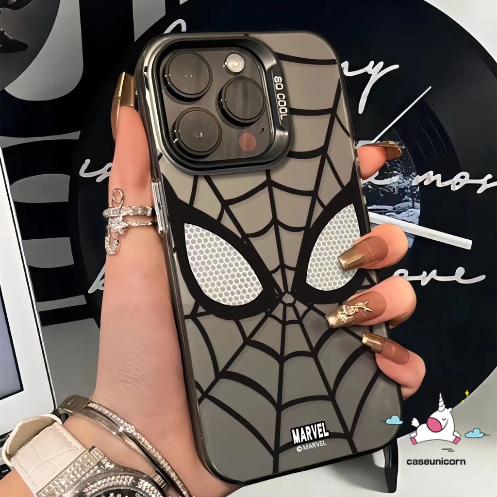 Fashion Plating Metal Cool Creative Spider Man Phone Case Compatible ...