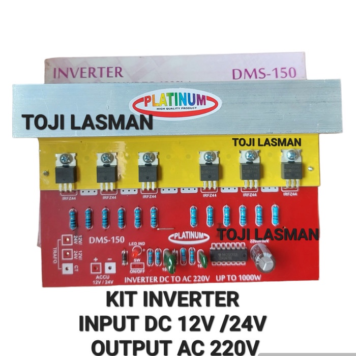 Pcb inverter kit dc 12v 24v to ac 220v 12 24 220v volt ac dc inverter ...