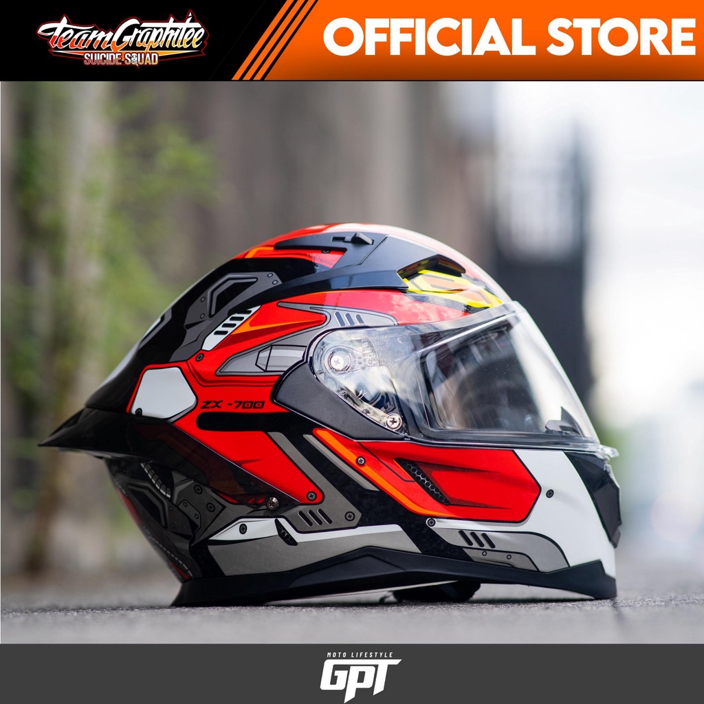 RYZEN HELMET ZX-700 CYBORG (Full Face Dual Visor) | Shopee Philippines
