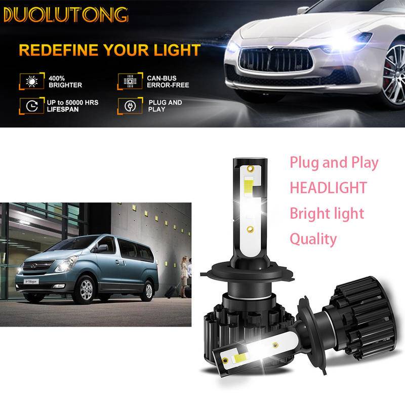 2pc LED White 6000K Z3 Bulbs NW Headlight Kit FOR Hyundai iLoad Cargo (TQ) 2008-2023 (Head Lamp ...
