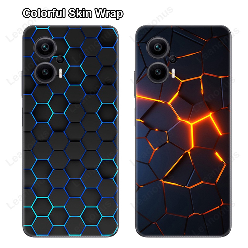 Colorful Honeycomb Decal Skin for Xiaomi Poco F5 F6 F7 Pro Ultra Back ...