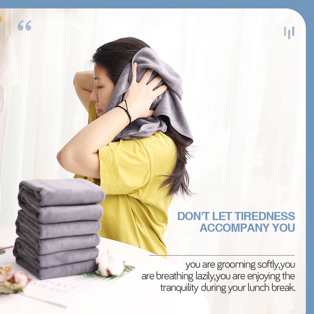 Gray Water Absorb Towel Microfiber Fabric 40x80 cm/ 35x 75cm for Salon ...