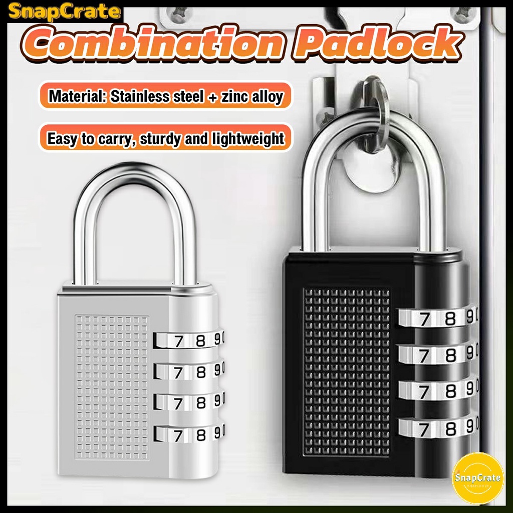 Snap 4 Digit Number Combination Padlock Extra Large Resettable for ...