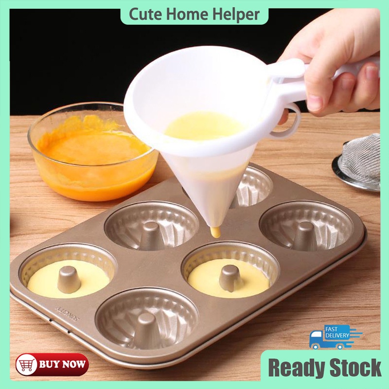 Kitchen Funnel Chocolate Candy Icing Batter Funnel Cake Cream Dispenser ...