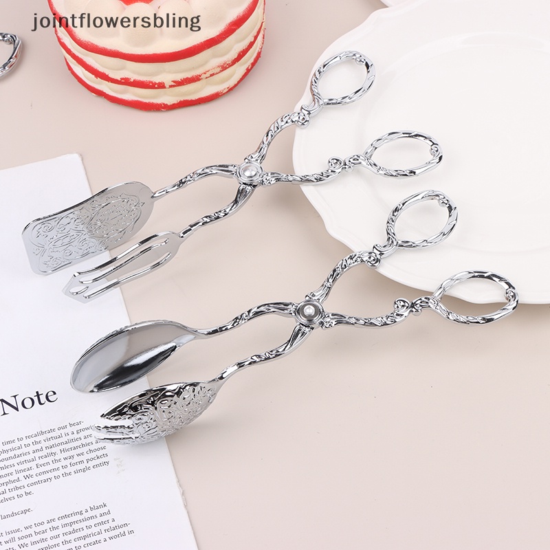 JOPH Vintage Style Fruit Salad Cake Clip Buffet Food Tong Gold-plated ...