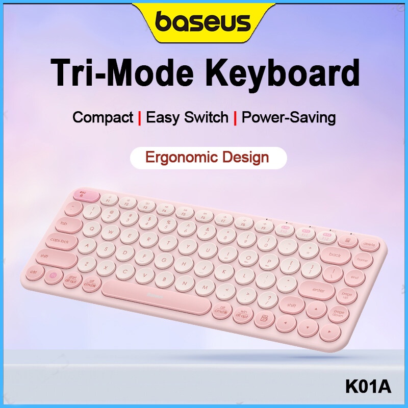 Baseus K01A Wireless Tri-Mode Keyboard Compact size Easy System Switch ...