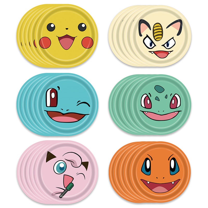 10pc/Set Hot Anime Pokemon Go Theme 7/9 Inch Paper Plates Party ...