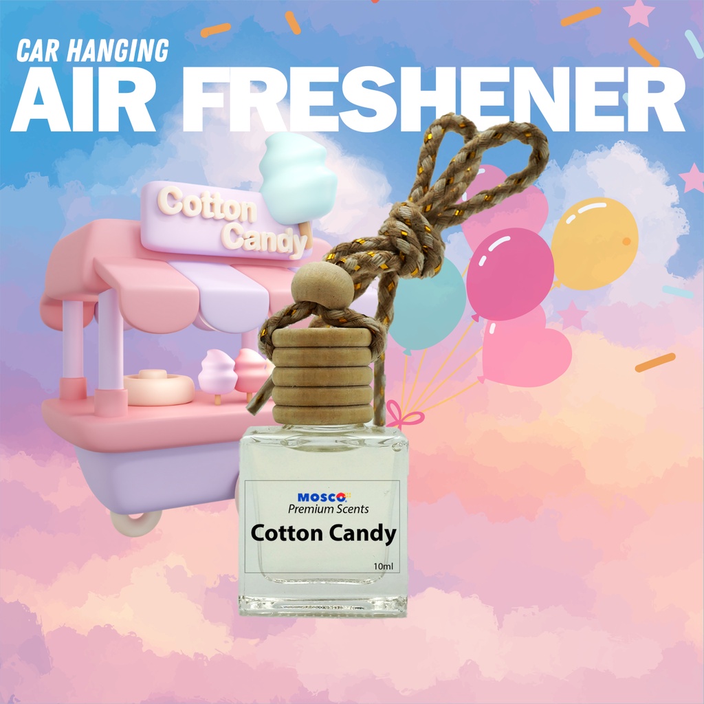 Cotton Candy Car Hanging Diffuser | 100% Oil-based Mosco Premium Scents ...