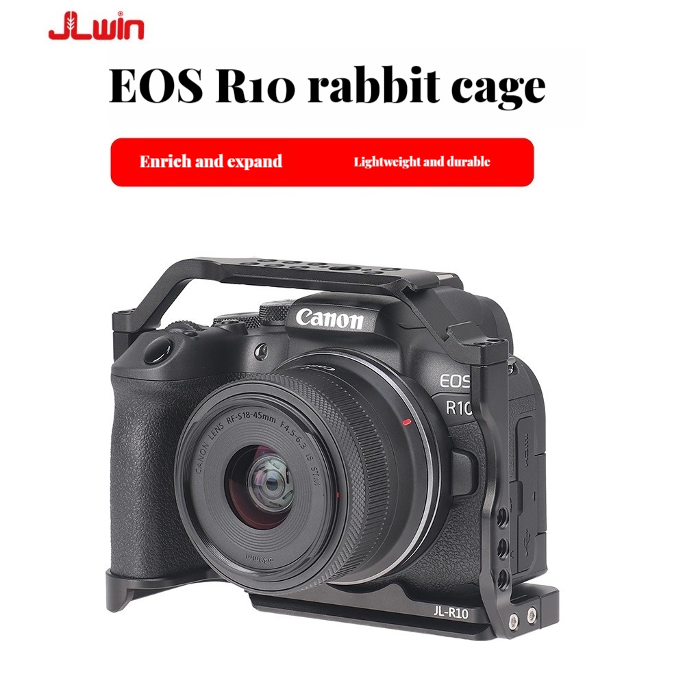 Camera Cage Quick Release Plate Mount for Canon EOS R10 Cage with Arca ...