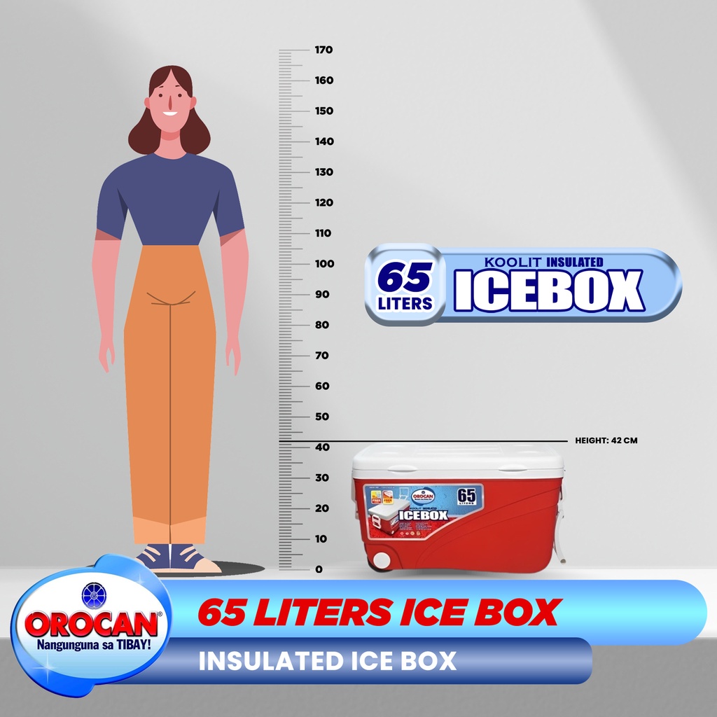 Orocan Ice Box: 65L & 45L Insulated Ice Chests with Free Ice Scooper ...