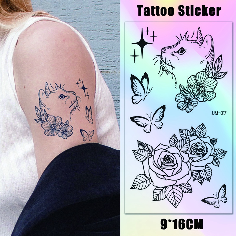 【SUN】Tattoo Sticker Waterproof Long Lasting Magic Tattoo Minimalist ...