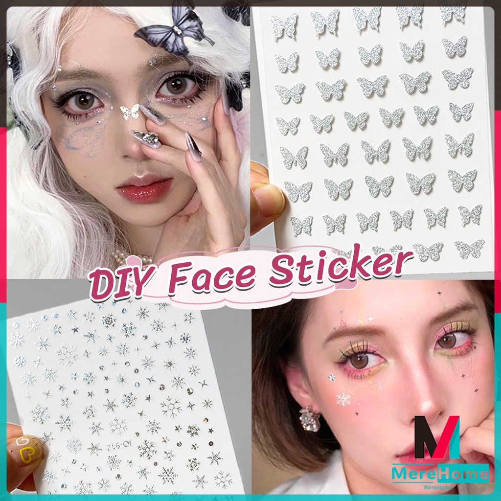 Girl Fashion Face Sticker Eye Sticker Diamond Makeup Face Adornment ...