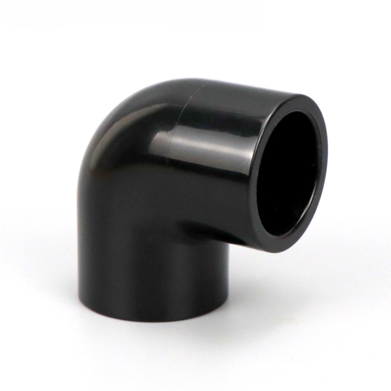 Black PVC Elbow Pure Black 90 Degree Elbow UPVC Plastic Chemical Water ...
